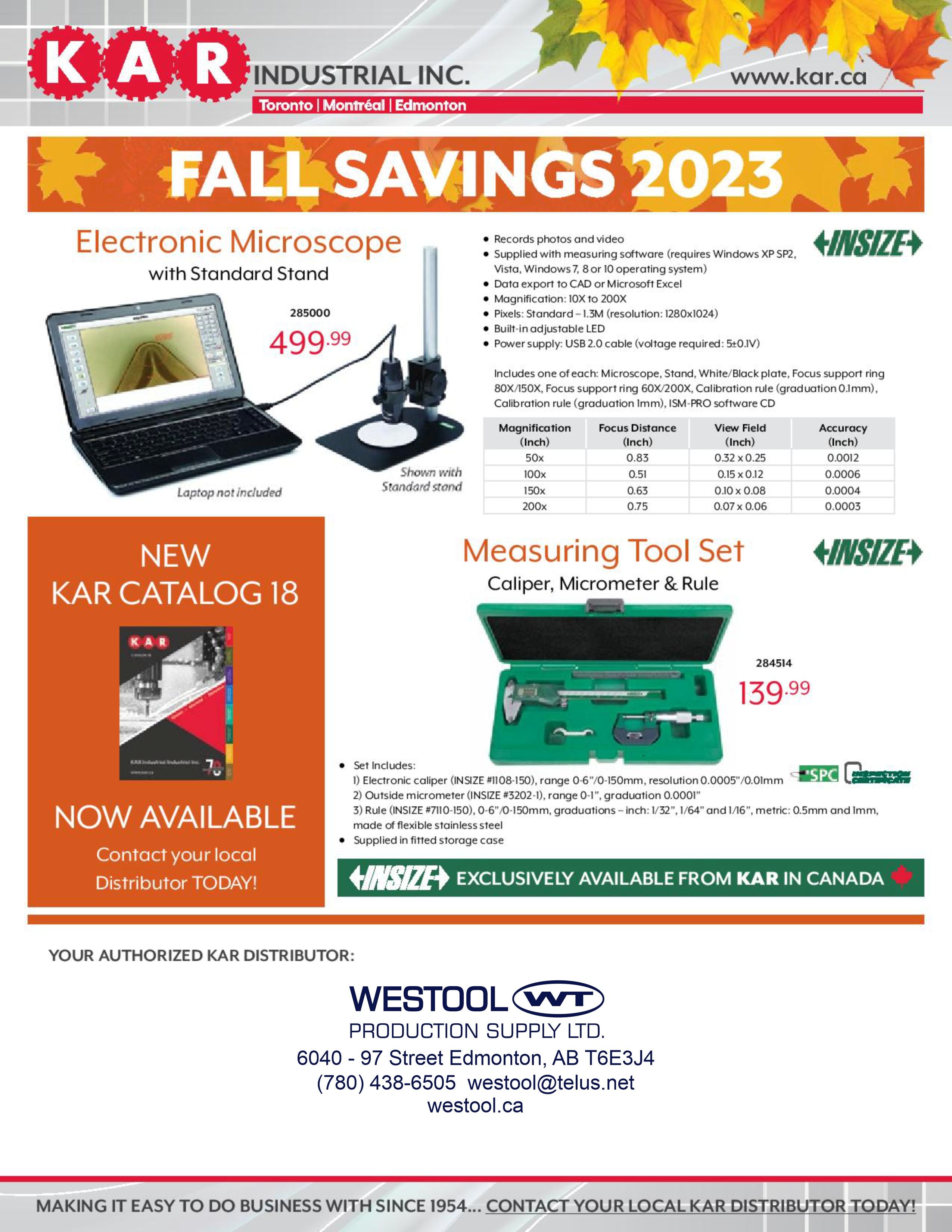 Promotions – Westool Production Supply
